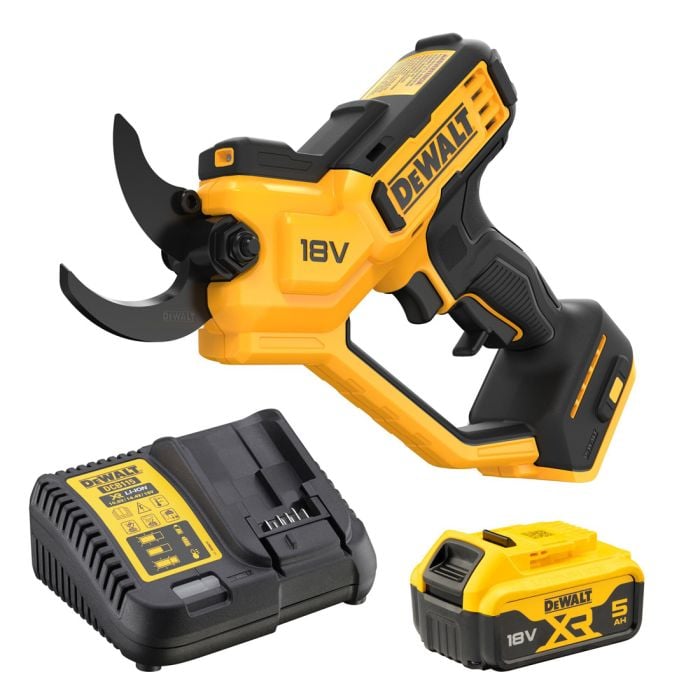 DeWalt DCMPP568P1 18v XR Cordless 38mm Pruner Inc 1x 5.0Ah Battery ...