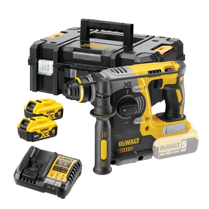 DeWalt DCH273P2 18v XR SDS+ Plus Brushless Rotary Hammer Drill inc 2x 5 ...