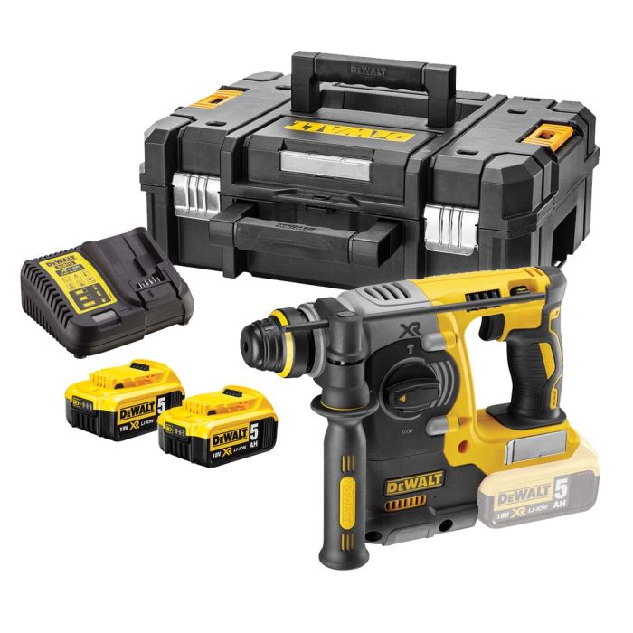 DeWalt DCH273P2 18v XR SDS+ Plus Brushless Rotary Hammer Drill inc 2x 5 ...