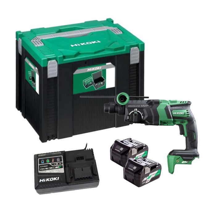 HiKOKI DH36DPEJRZ 36v MULTI VOLT SDS+ Plus Rotary Hammer Drill Inc 2x 2 ...
