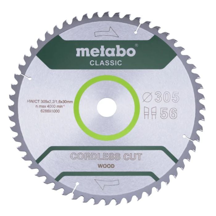 Metabo 628693000 Circular Saw Blade 305mm x 30mm 56T | Power Tool World
