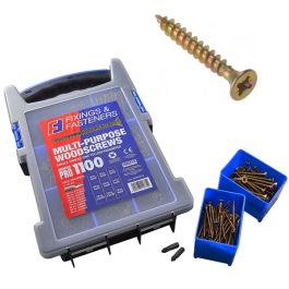 Forgefix MP1100KIT Multi Purpose Screw Set x1100 Pcs | Power Tool World