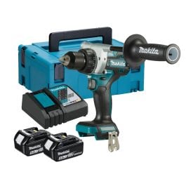 Makita DDF486RTJ 18v LXT Cordless Brushless 2 Speed Drill Driver Inc 2x ...